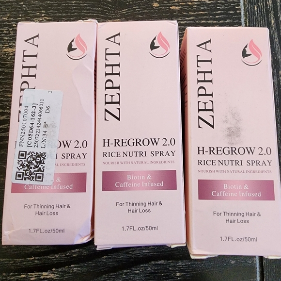 Zephta | Hair | Zephta H Regrow 2 Rice Nutri Spray New 3 Pack | Poshmark